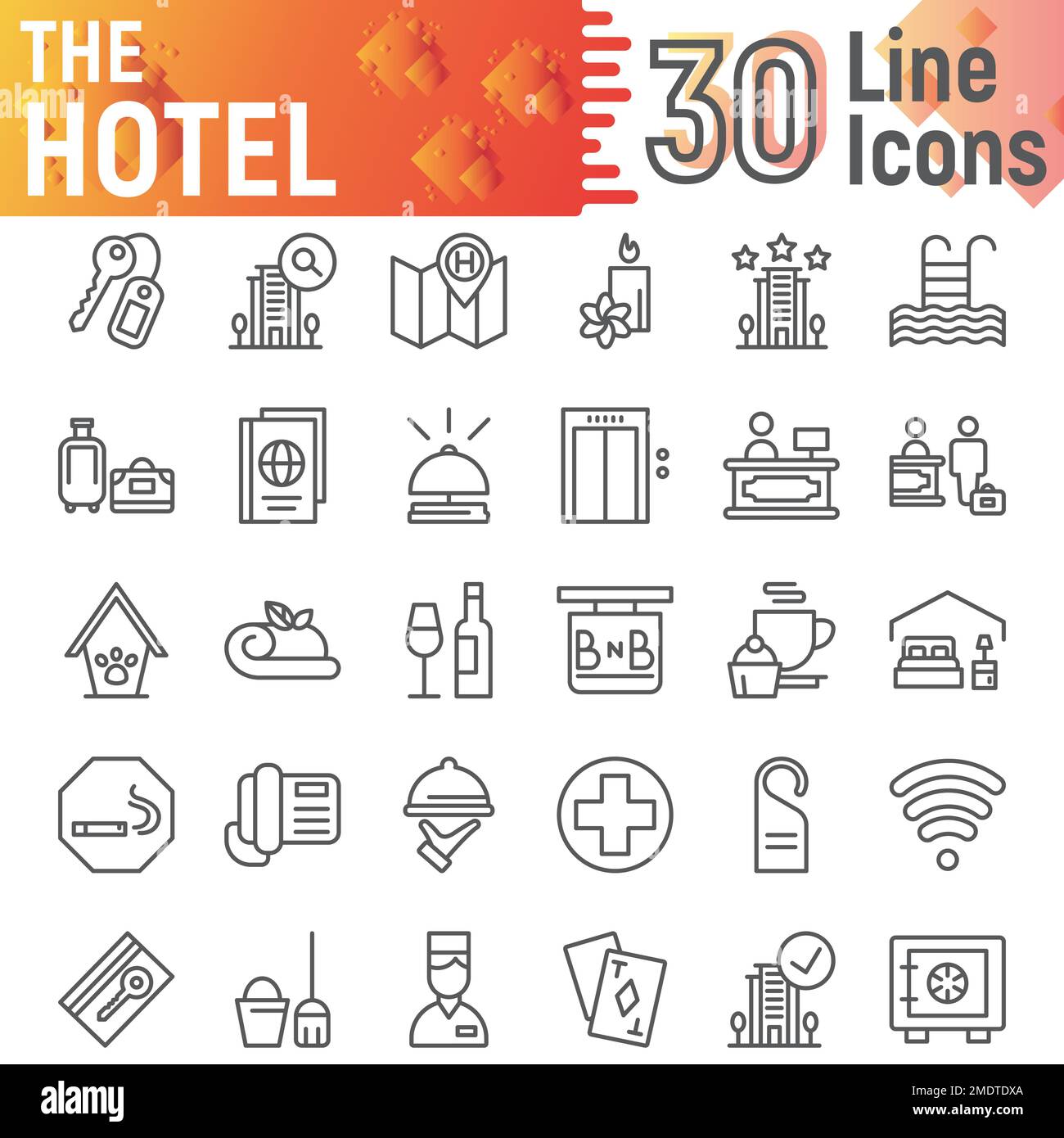 Hostel logo set hi-res stock photography and images - Alamy