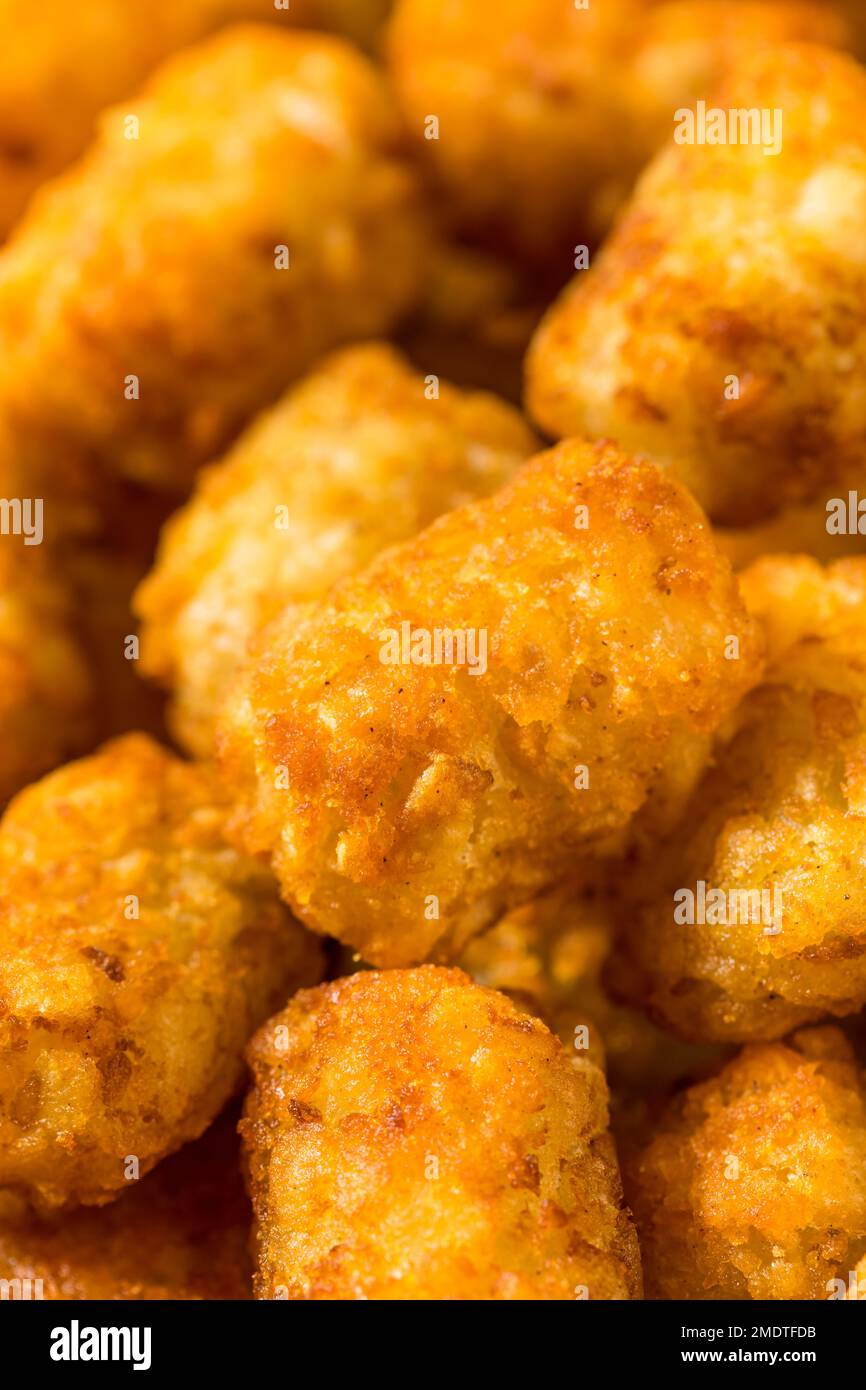 Homemade Baked Tater Tots Potatoes with Ketchup Stock Photo - Alamy