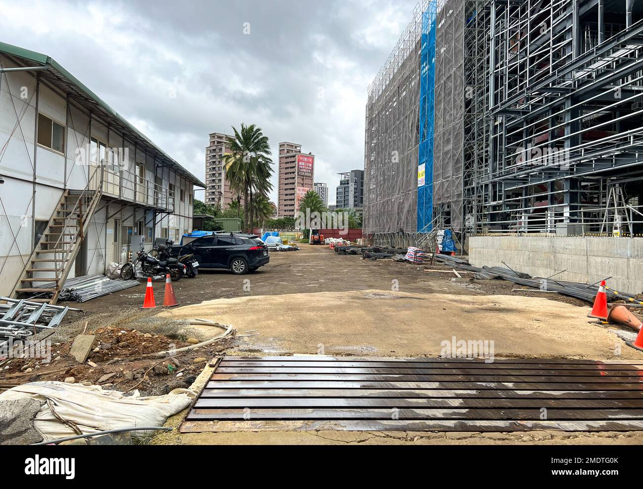 Construction site at Asian Silicon Valley in Taoyuan city, Taiwan, on ...