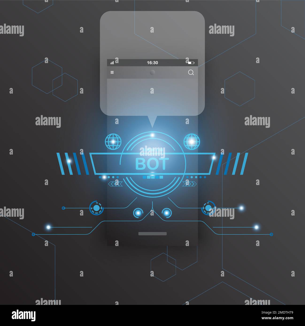 chatGPT Ai artificial intelligence technology hitech concept. chat GPT with smart bot, open Ai ...