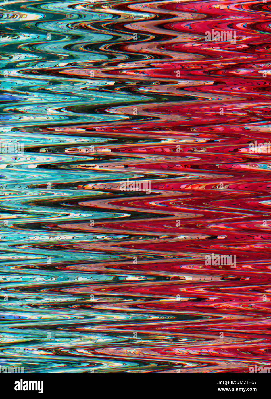 distorted screen signal error glitch lines Stock Photo - Alamy