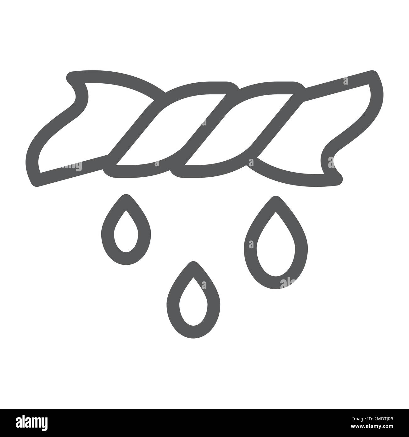 Squeeze line icon, clean and laundry, twist sign, vector graphics, a ...