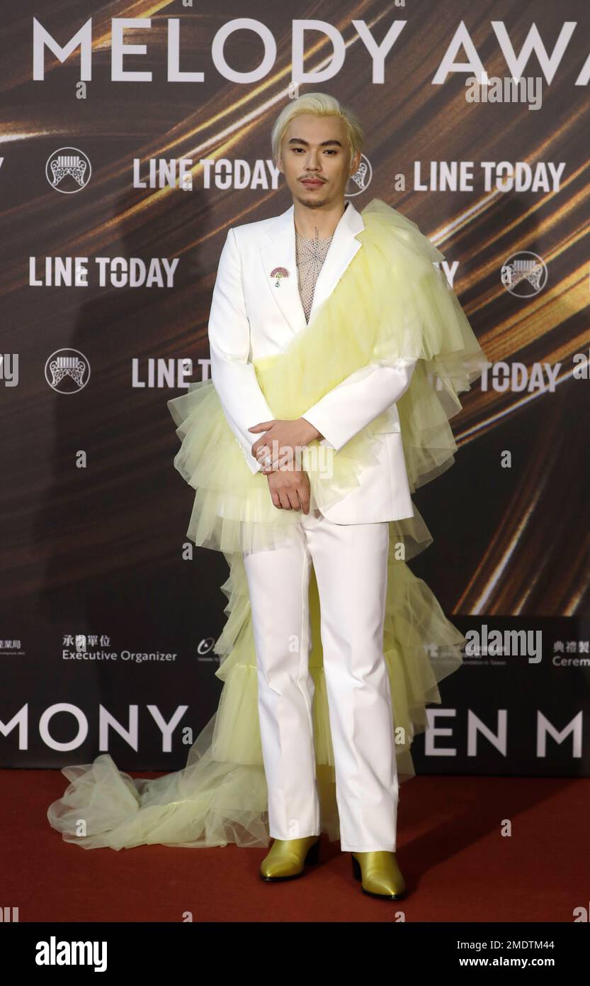 Taiwanese singer HUSH arrives for the 32nd Golden Melody Awards in ...
