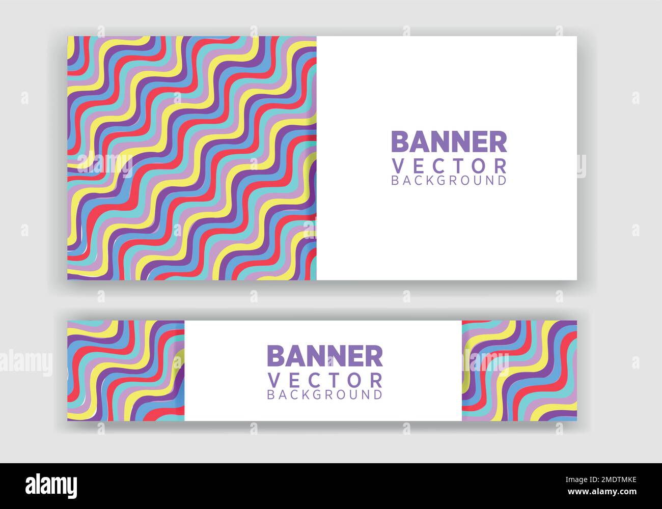 Vector abstract graphic design Banner. Vector horizontal banner ...