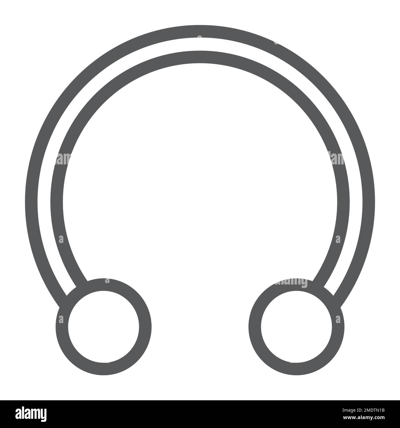 Body piercing line icon, jewelry and accessory, pierce sign, vector ...