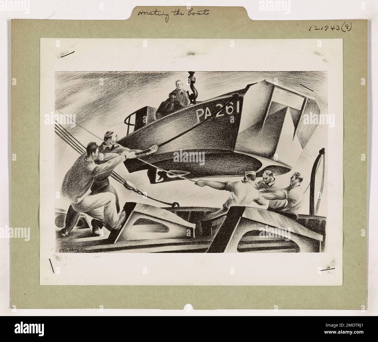 This artwork by Coast Guard Combat Artist John S. Gretzer shows Coast ...