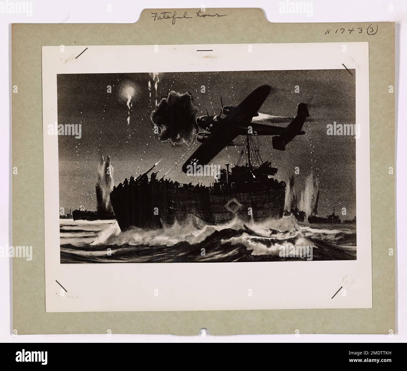 Hunter Wood's painting captures the tense moment during the Allied ...