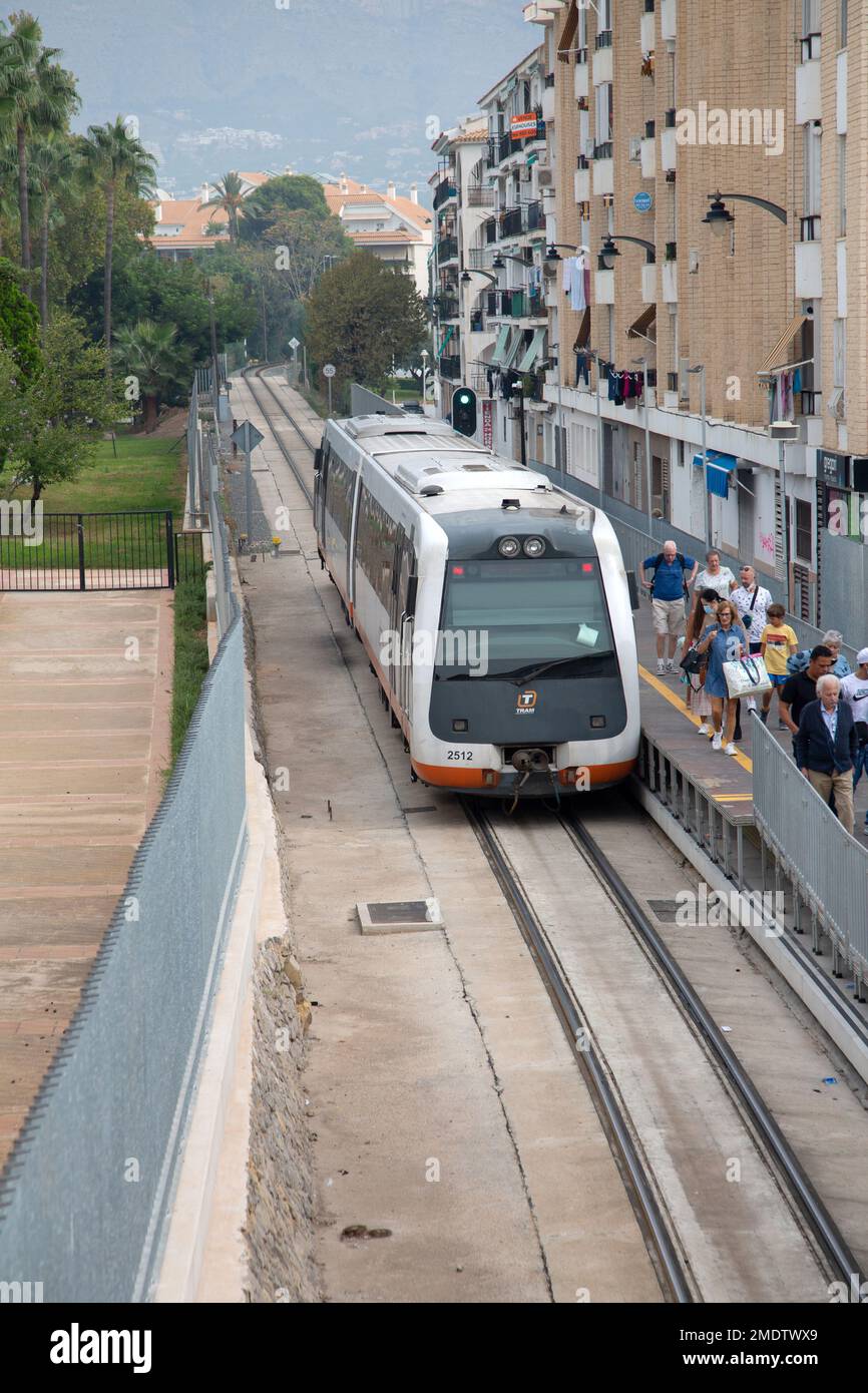 Train Station at Altea; Alicante; Spain Stock Photo - Alamy