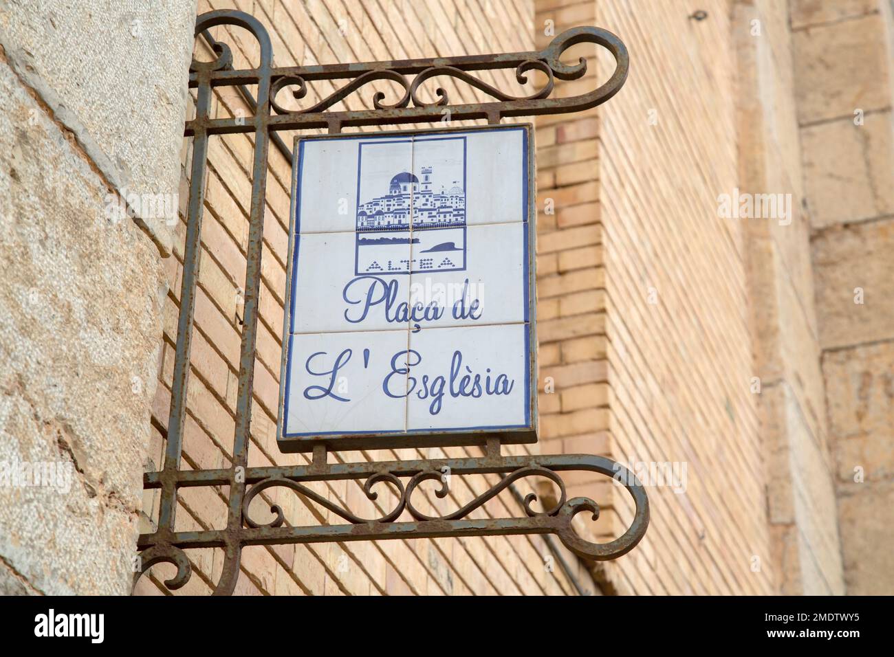 Church square altea hi-res stock photography and images - Alamy