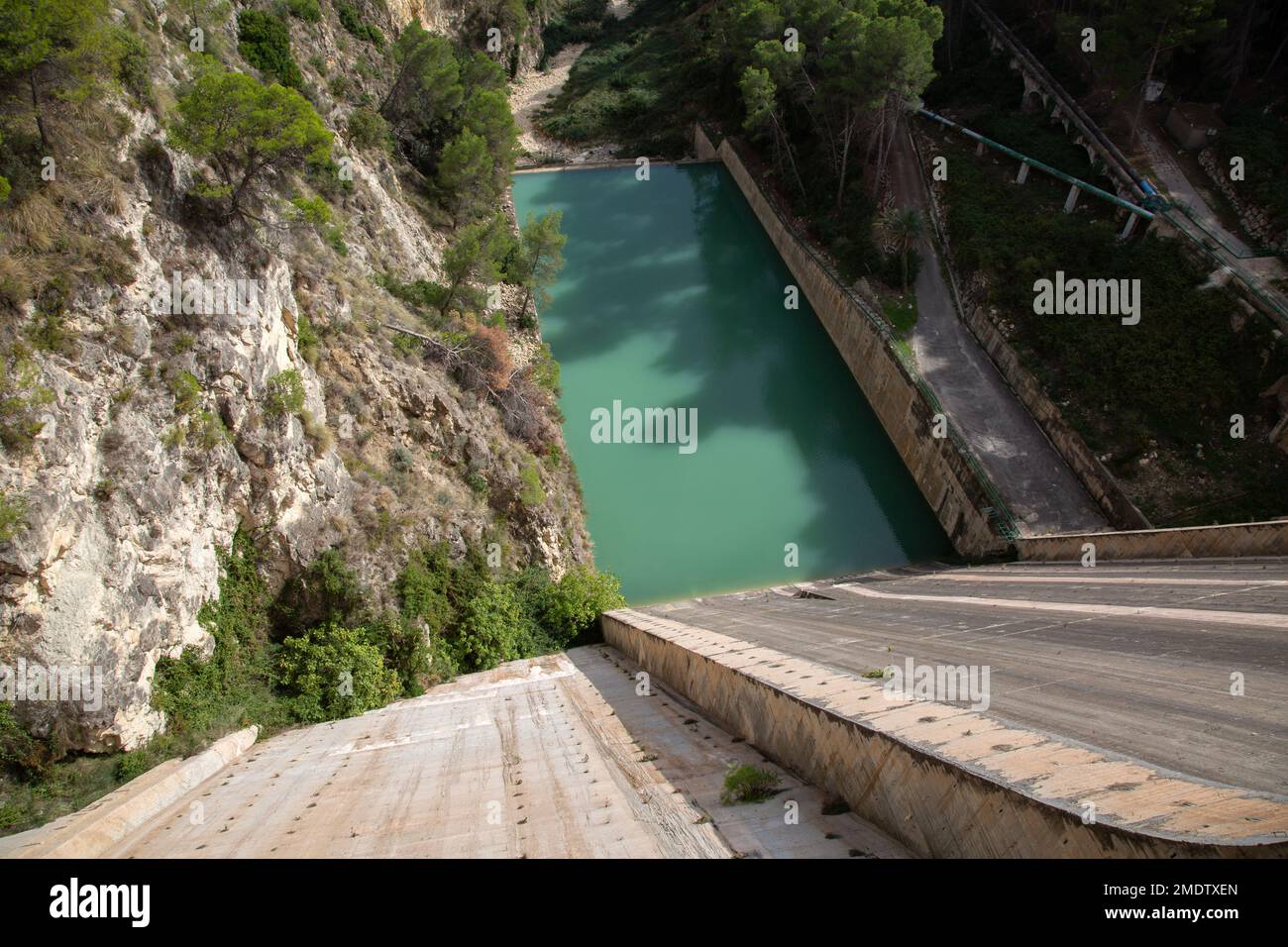 Dam and Reservoir; Guadalest; Alicante; Spain Stock Photo - Alamy