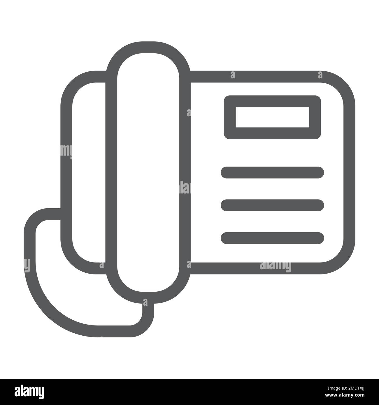 Telephone line icon, call and communication, phone sign, vector ...