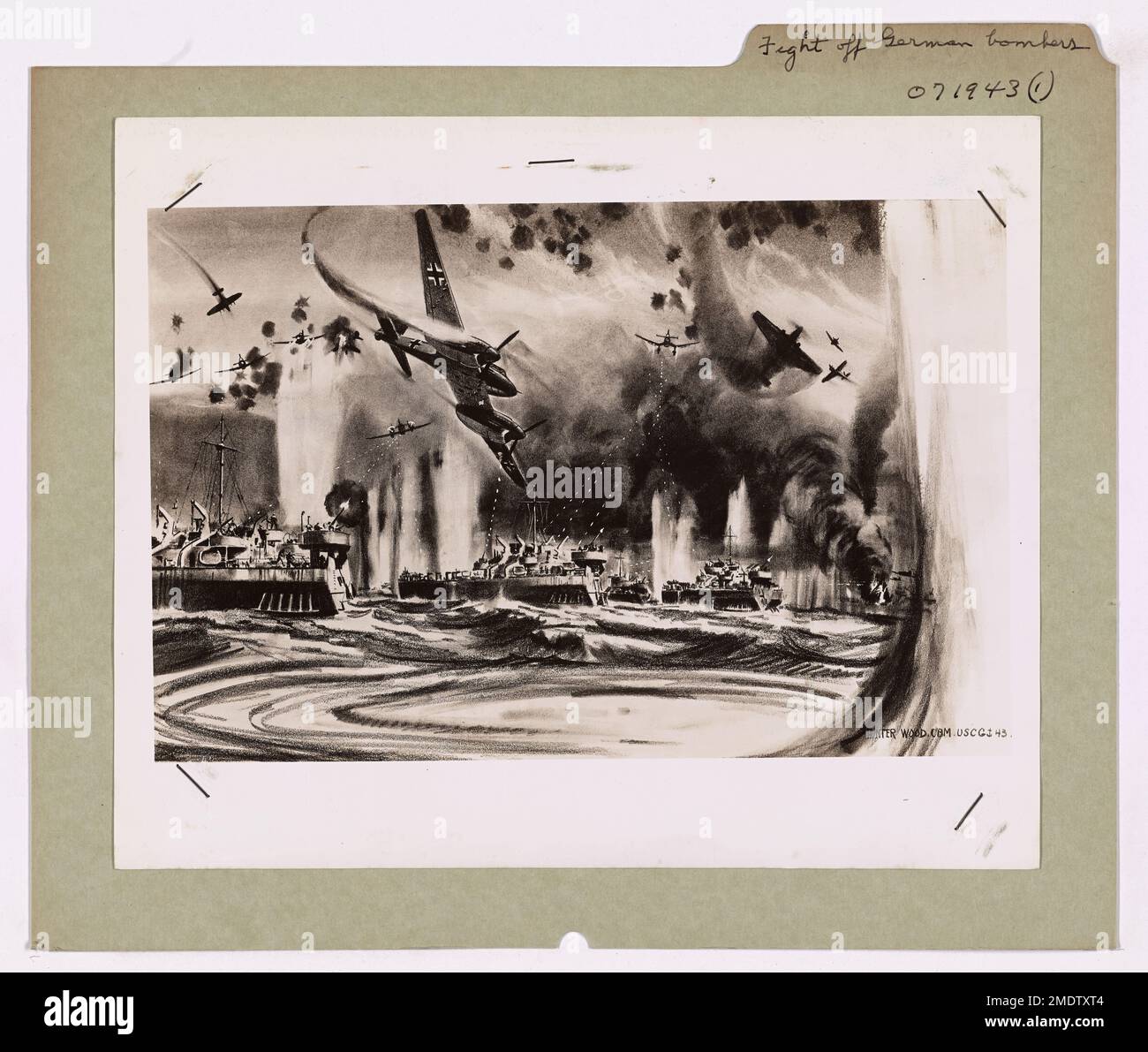 An illustration depicts American forces during the Allied invasion of ...