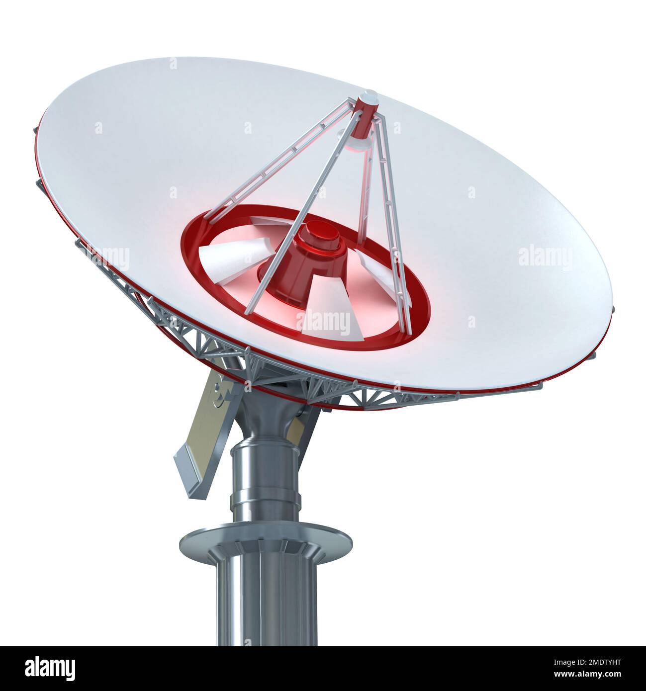 satellite render (isolated on white and clipping path Stock Photo - Alamy