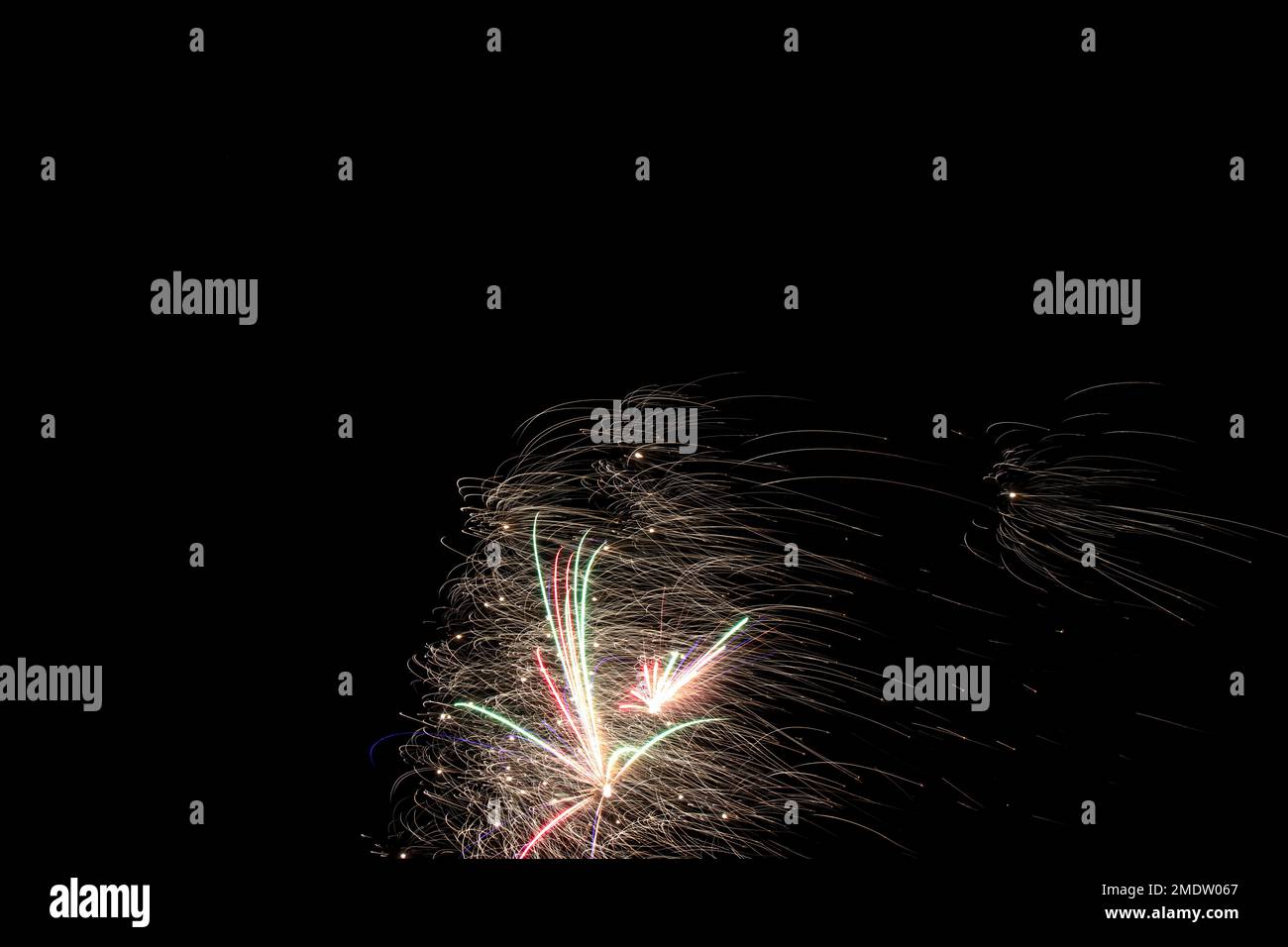 Real fireworks photography and abstract colorful fireworks background ...