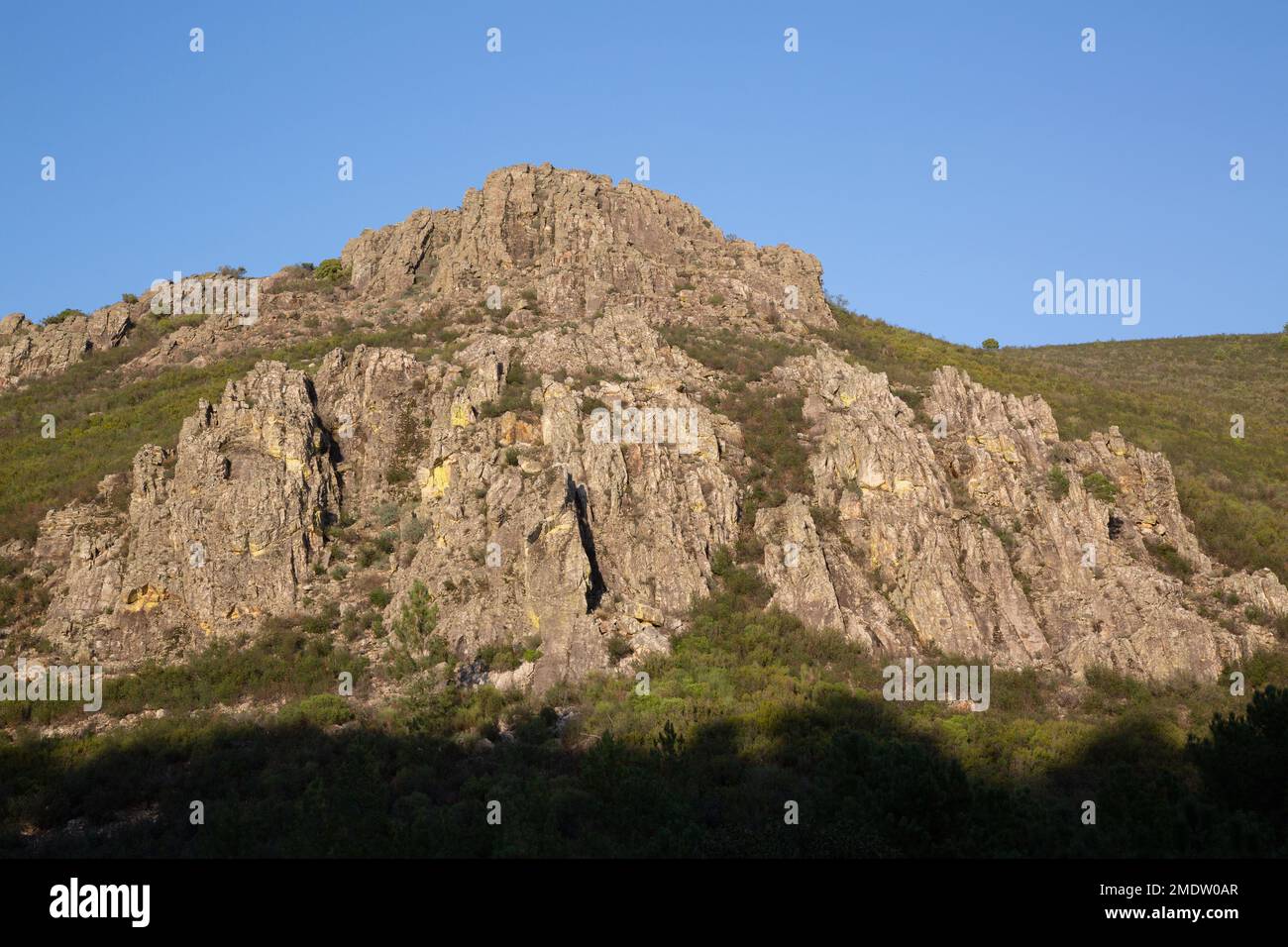 Peaks in Ruecas Valley; Canamero; Caceres; Spain Stock Photo - Alamy
