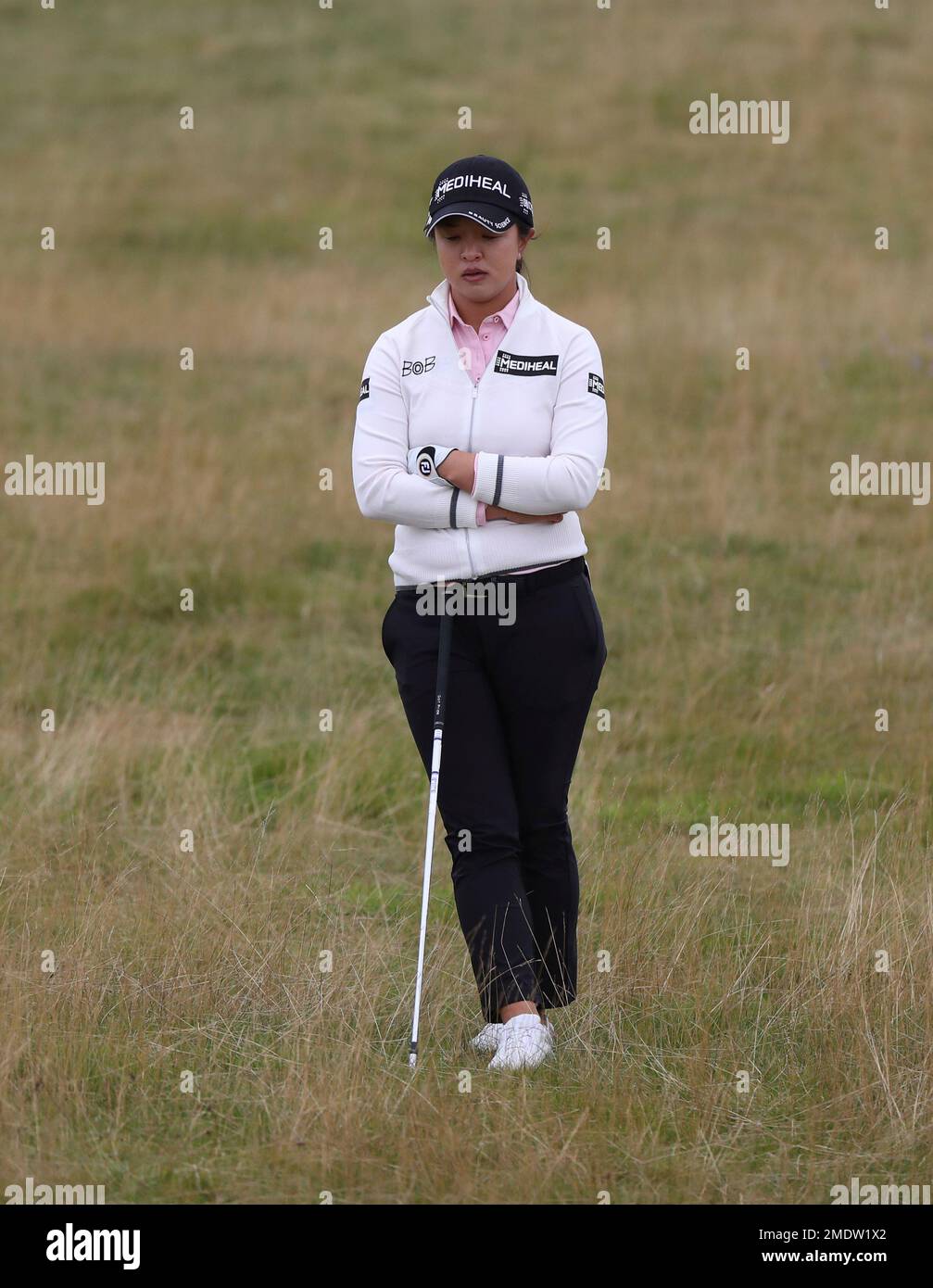 Korea's Sei YoungKim waits to play her shot from the rough on the 15th ...