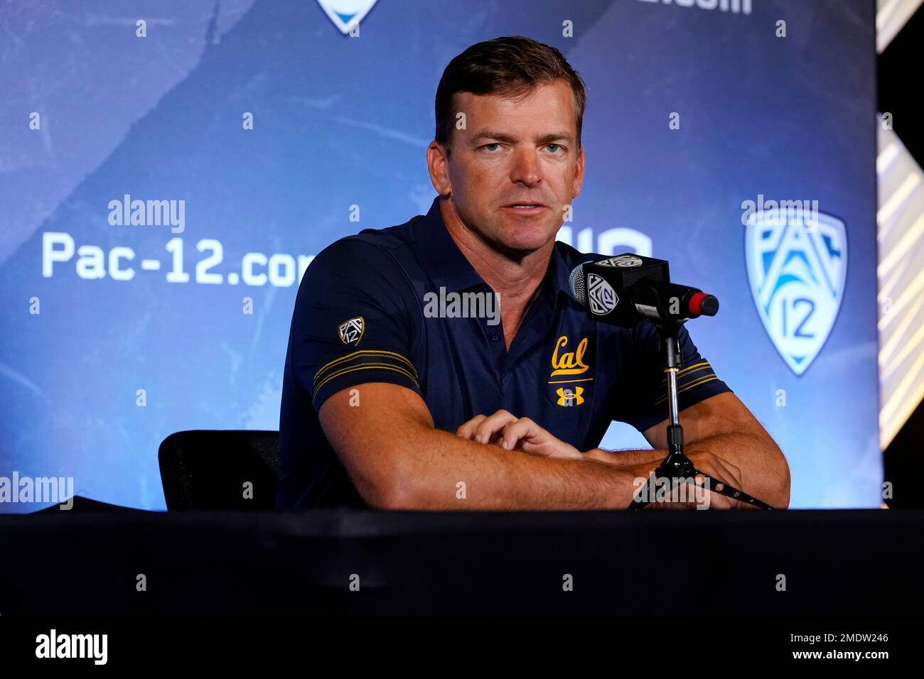 FILE - In this July 27, 2021, file photo, California head coach Justin ...