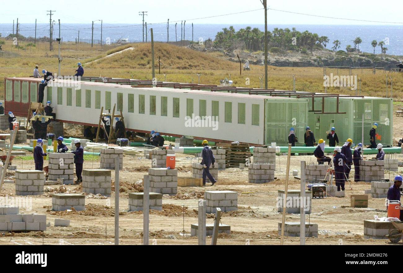 The new detention facility, which will replace Camp X-ray, is seen at ...