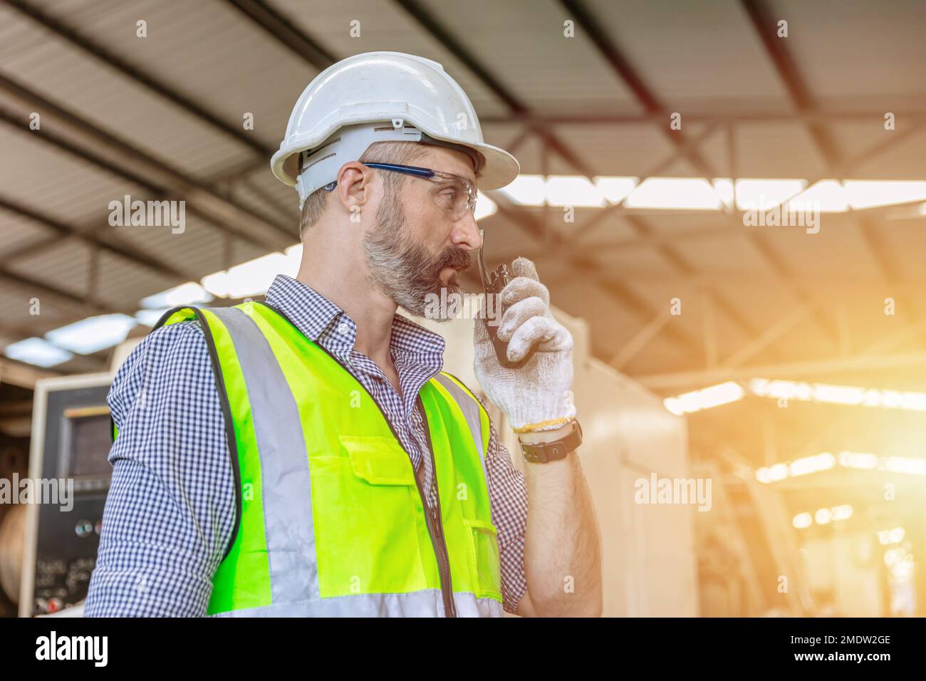 hispanic indian male engineer worker supervisor working in heavy ...