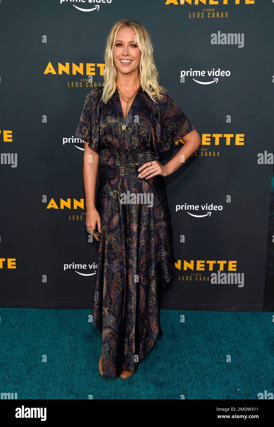 Actress Anna Camp poses before a special screening of the film "Annette ...