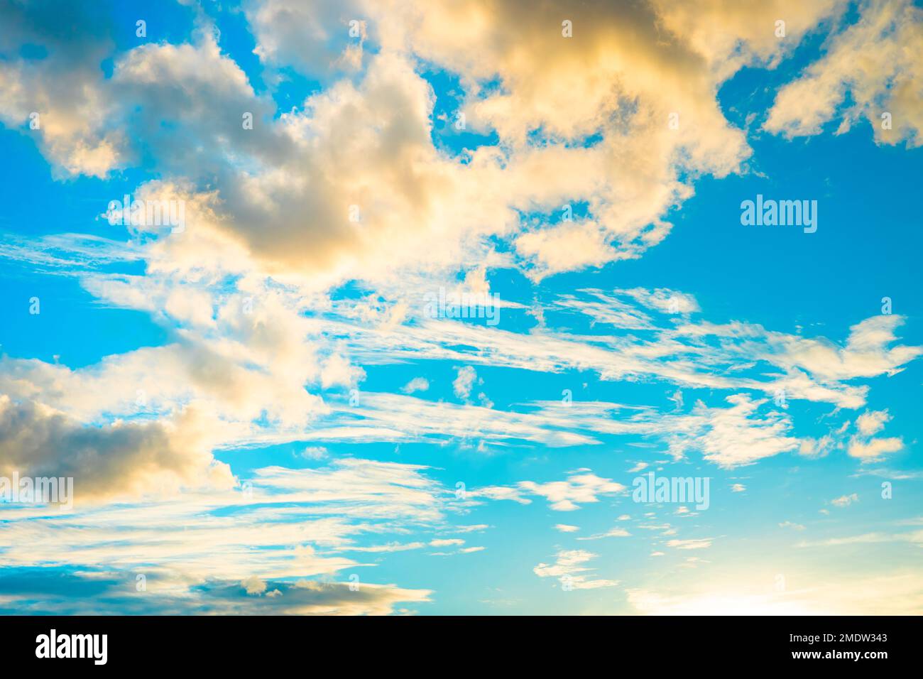 blue sky fantasy colorful dramatic sun rising morning day nature ...