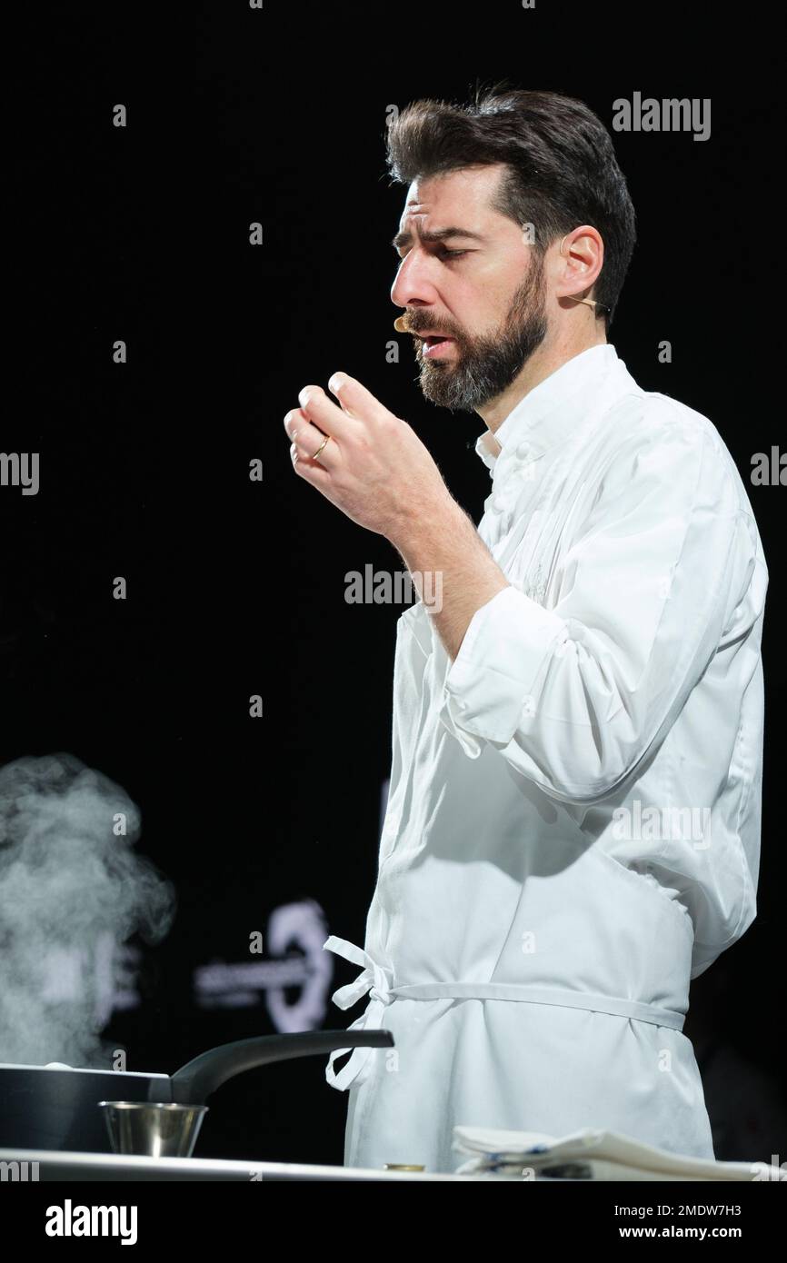 Madrid, Spain. 23rd Jan, 2023. Italian Chef Massimiliano Alajmo from ...