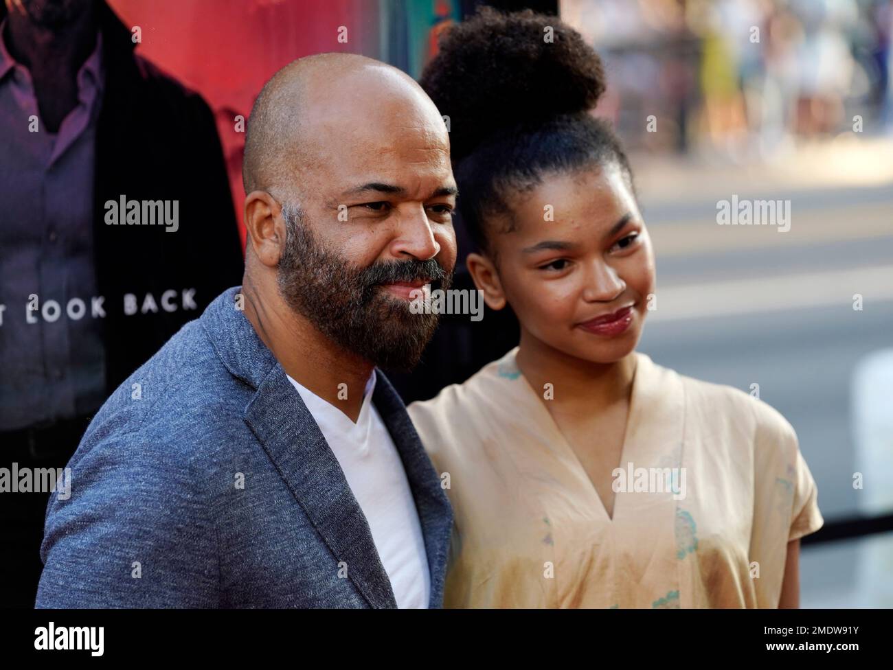 Actor Jeffrey Wright and his daughter Juno pose together at the ...