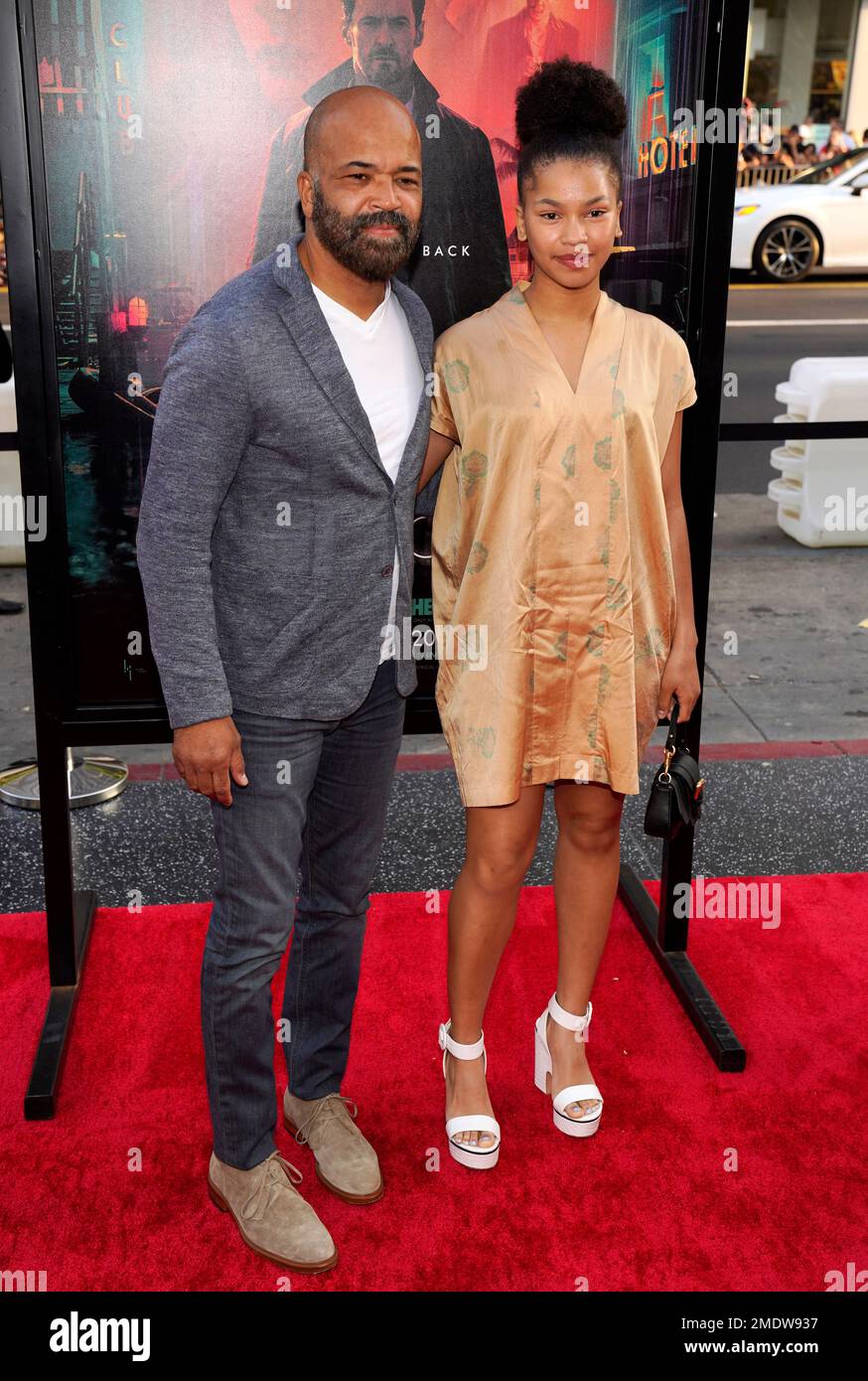 Actor Jeffrey Wright and his daughter Juno pose together at the ...
