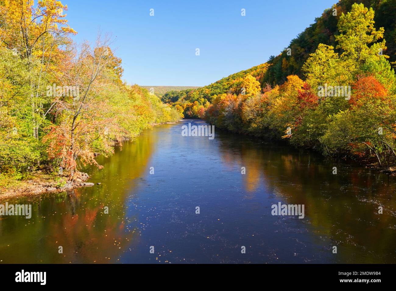 Lehigh River in Pennsylvania in Autumn Stock Photo - Alamy