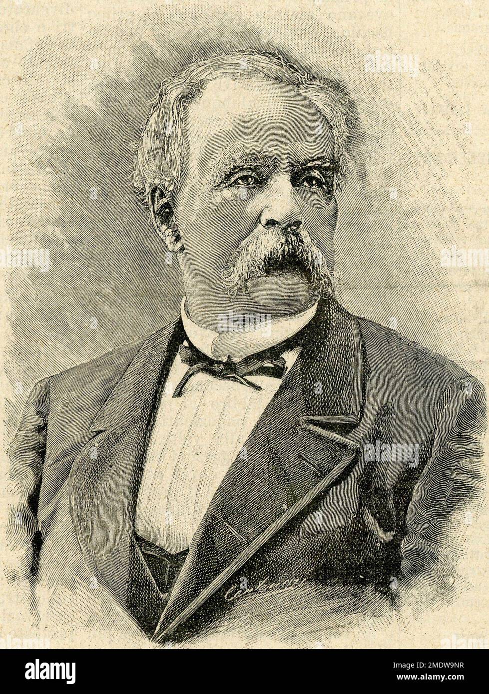 Emilio De Fabris, architect of the facade of the Cathedral of Florence ...