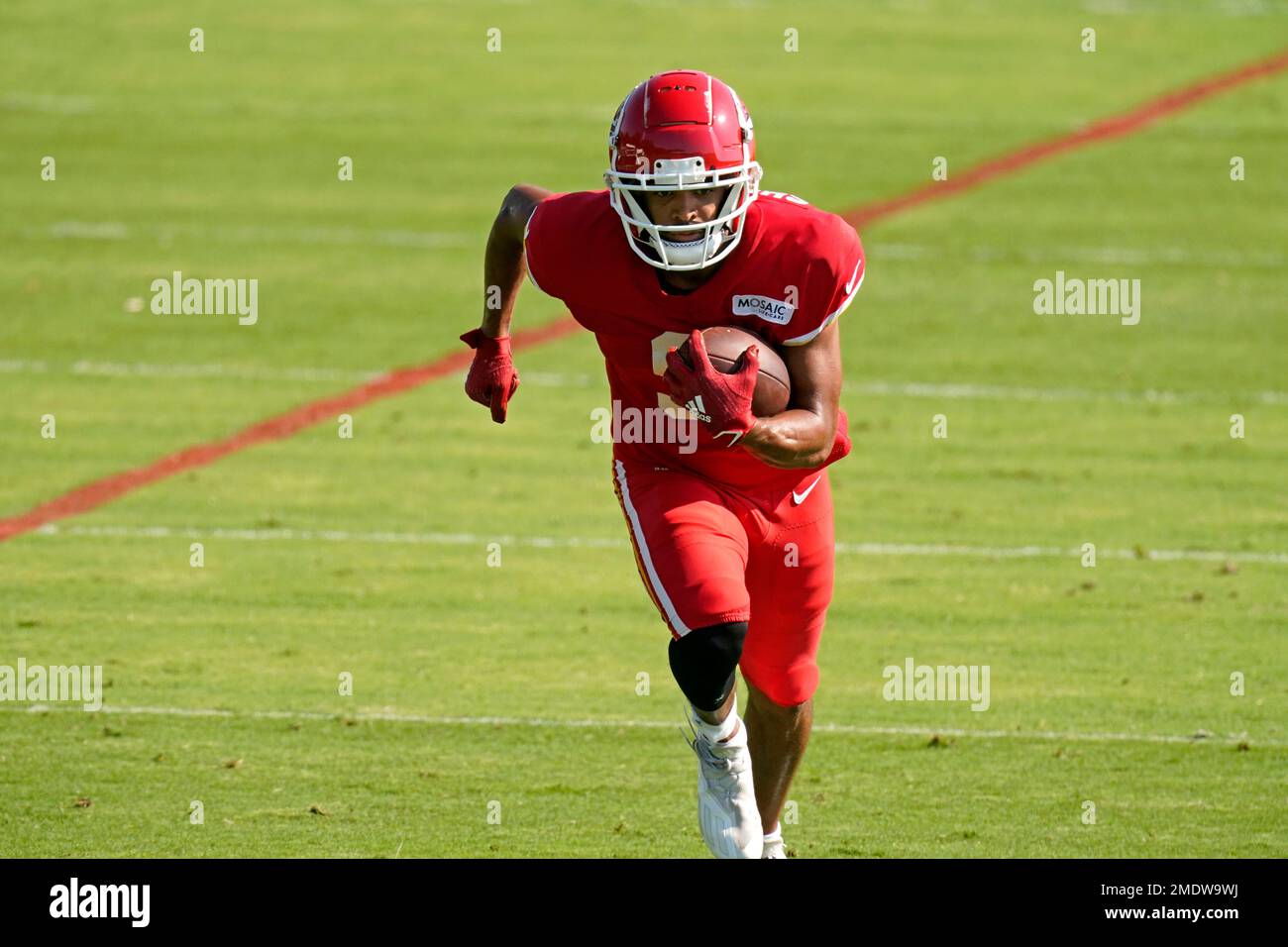 Kansas City Chiefs wide receiver Darrius Shepherd runs the ball at NFL ...