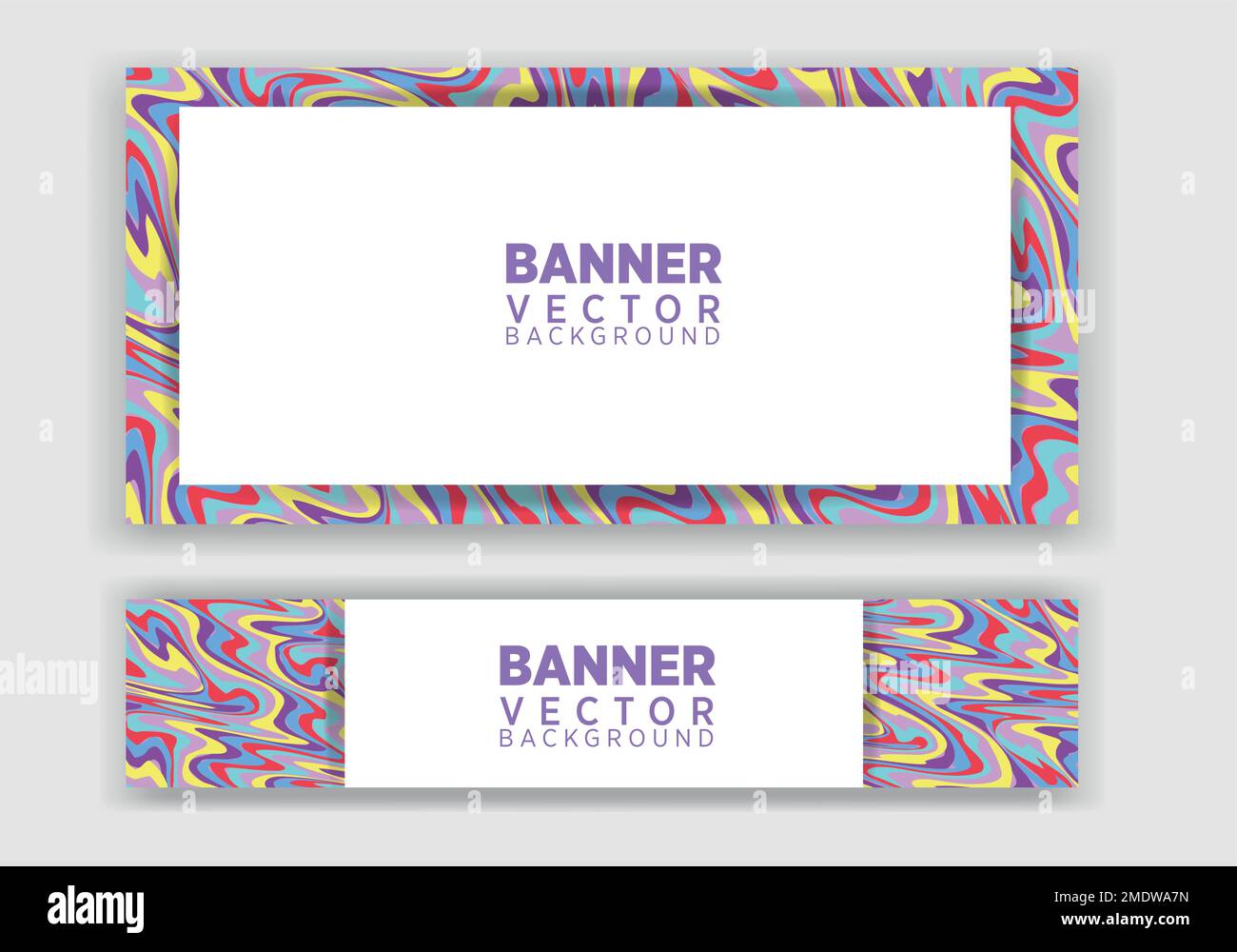 Vector abstract graphic design Banner. Vector horizontal banner ...