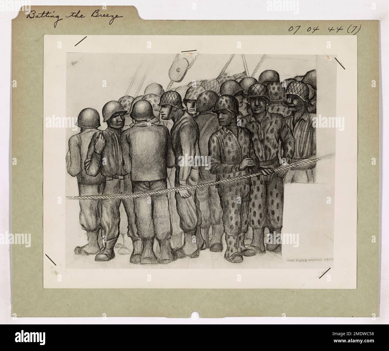 Batting the Breeze. This image depicts a group of Marines talking ...