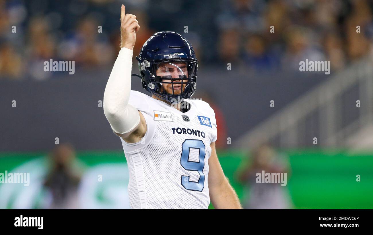 Toronto Argonauts Quarterback Nick Arbuckle during a CFL football game ...