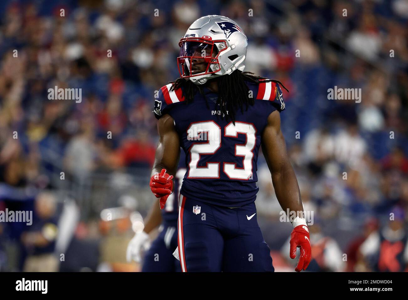 New England Patriots' Kyle Dugger during an NFL preseason football game ...