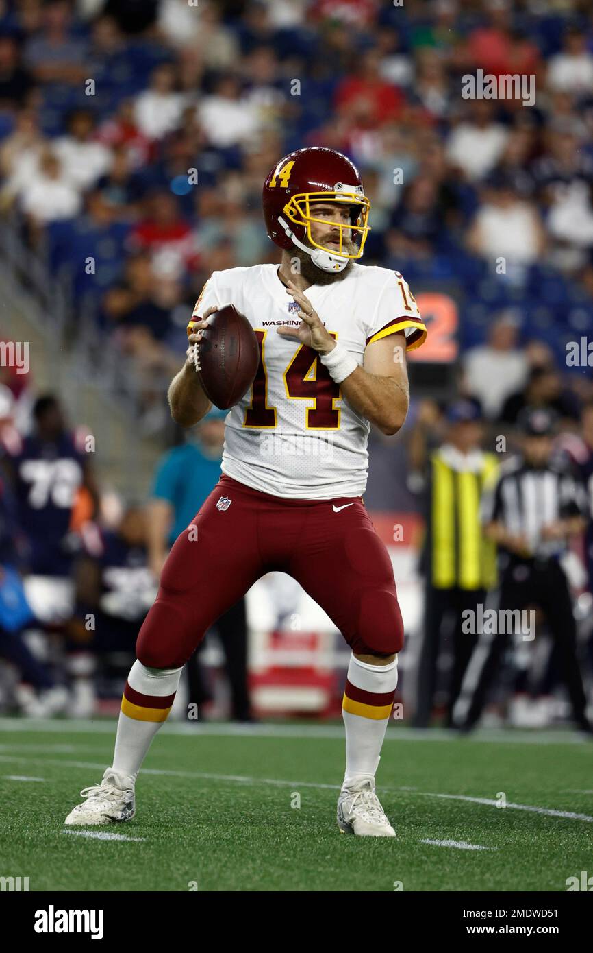 Washington Football Team quarterback Ryan Fitzpatrick during an NFL ...
