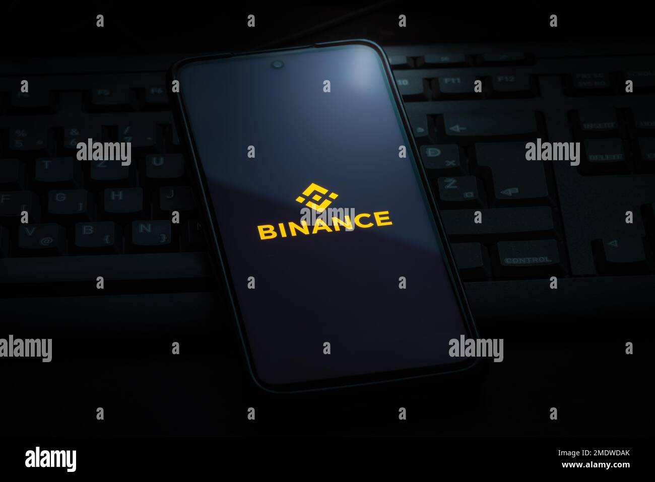 Ljubljana, Slovenia - 21 January 2023: Binance exchange logo on ...