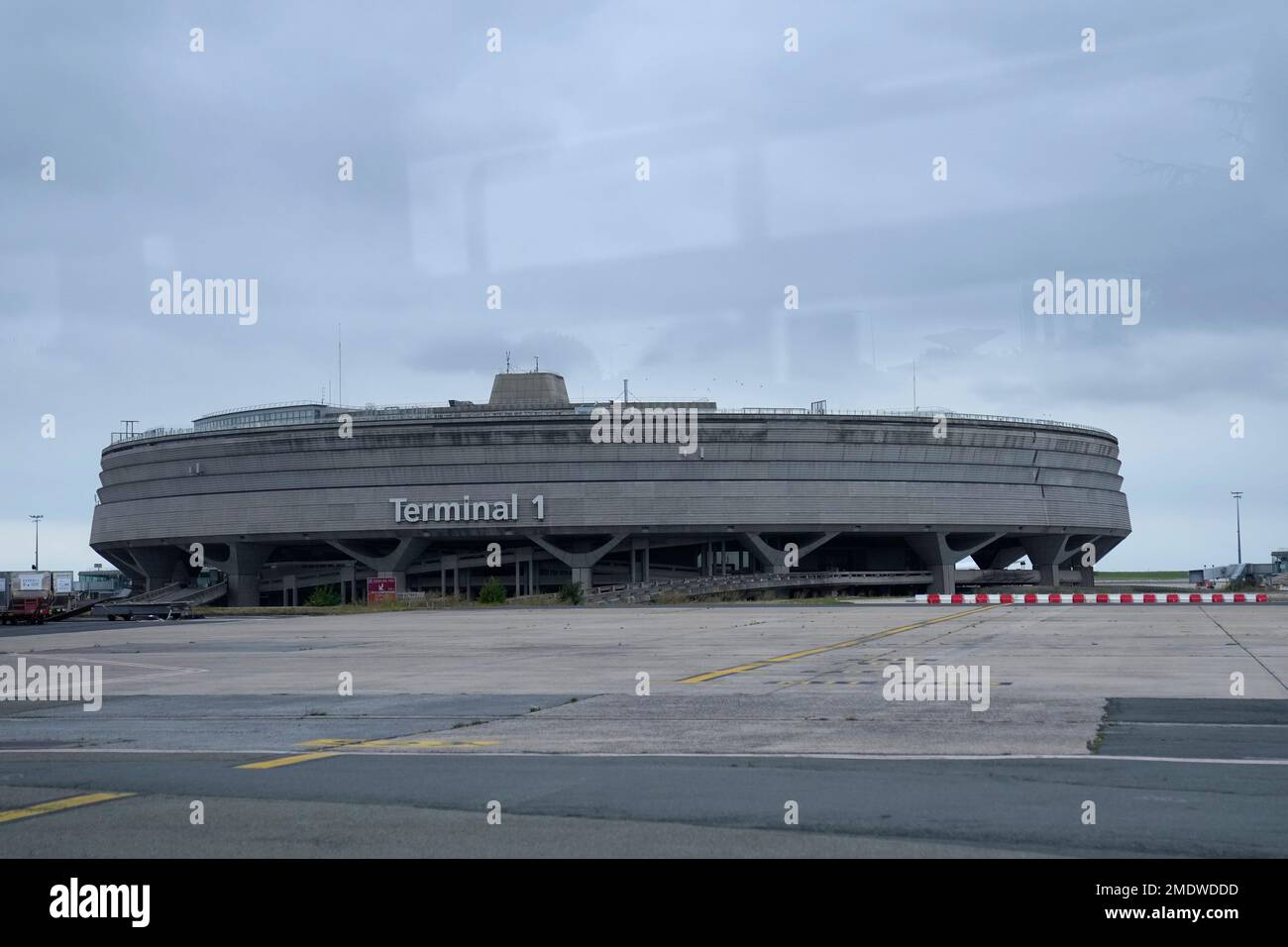 View of the Terminal 1 at the Roissy Charles Gaulle airport, north of ...