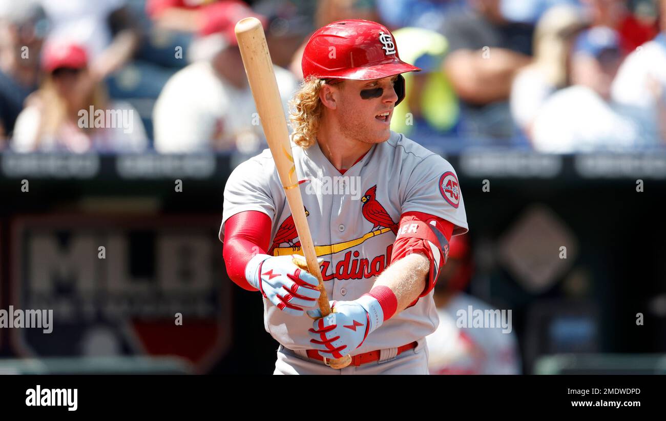 St. Louis Cardinals' Harrison Bader during a baseball game against the ...