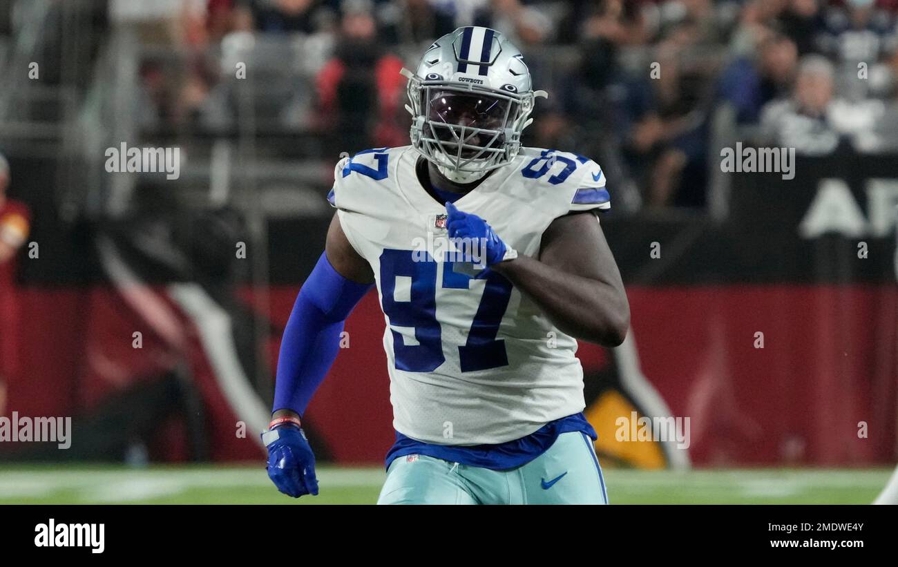 Dallas Cowboys defensive end Ron'Dell Carter (97) during an NFL ...