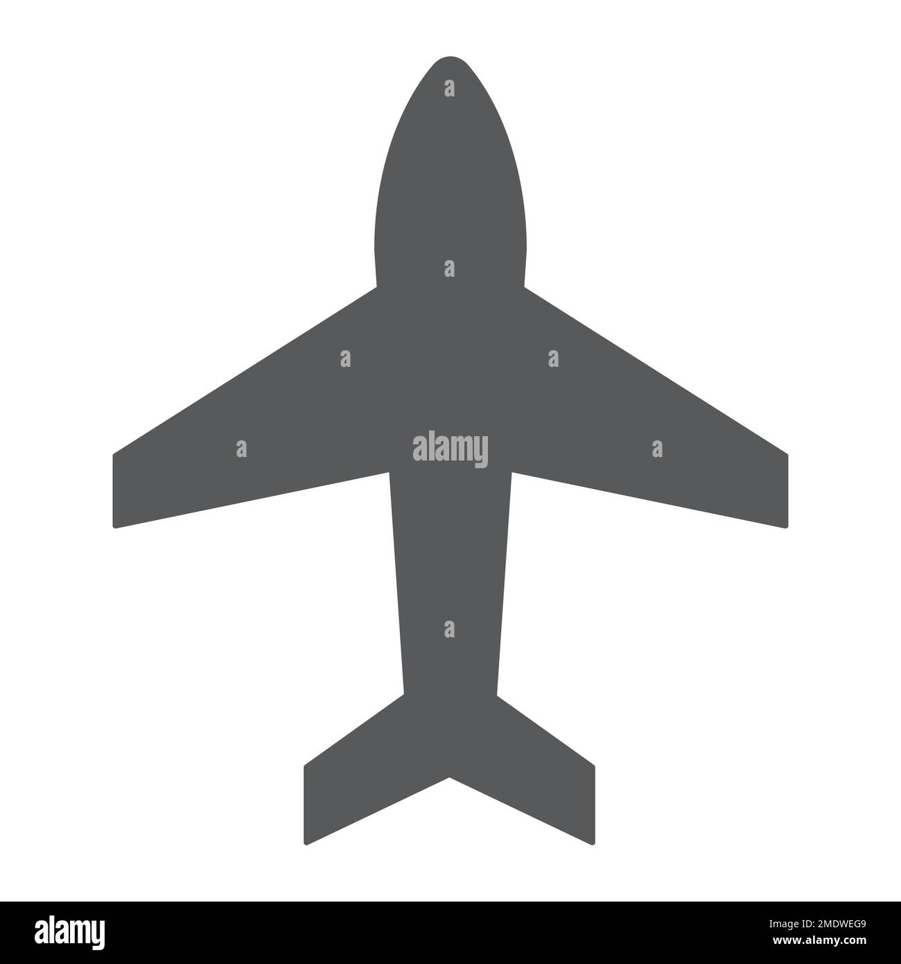 Plane glyph icon, aircraft and jet, airplane sign, vector graphics, a solid pattern on a white ...