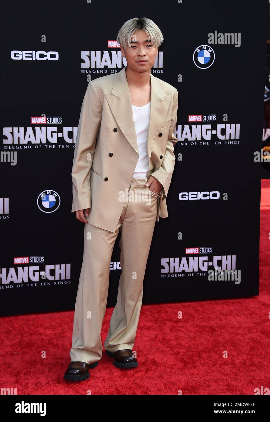 Dallas Liu arrives at the premiere of "Shang-Chi and the Legend of the ...