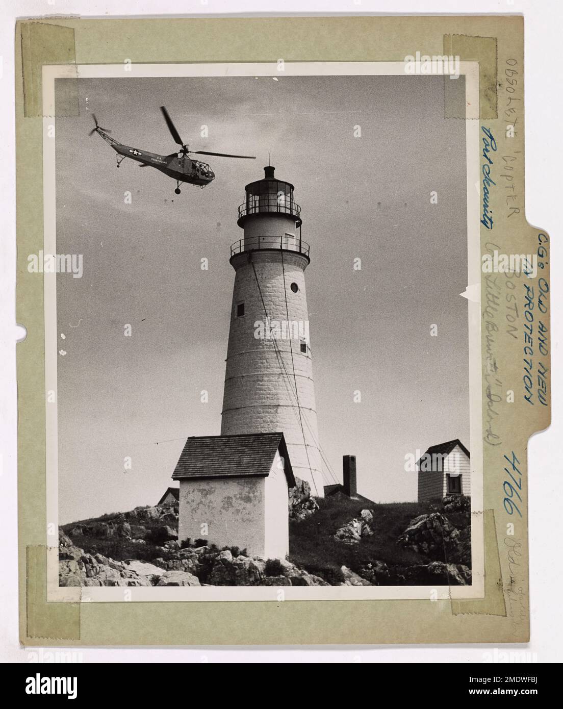 The Coast Guard employs both modern helicopters and historic landmarks ...