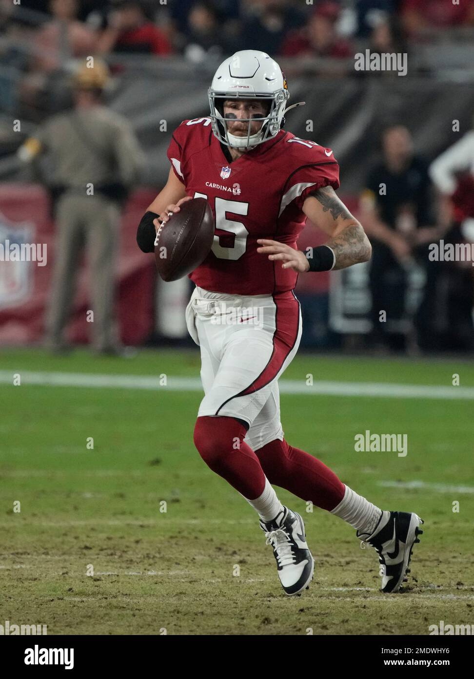 Arizona Cardinals quarterback Chris Streveler (15) during the second ...