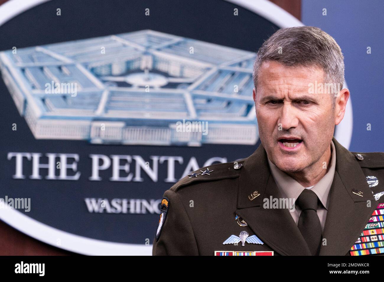 U.S. Army Major Gen. William Taylor, Joint Staff Operations, speaks ...