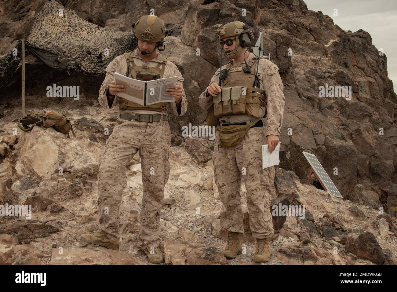 U.S. Marine Corps Capt. Walker Clark, and Capt. Zachary Compeau, both ...