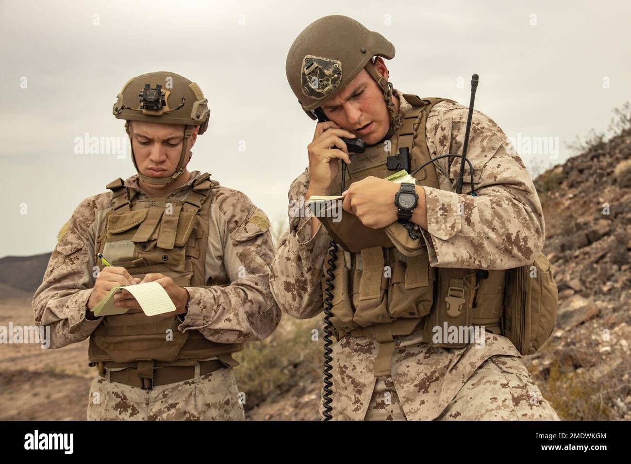 U.S. Marine Corps Cpl. Ryan Cimbal (right) a joint terminal attack ...