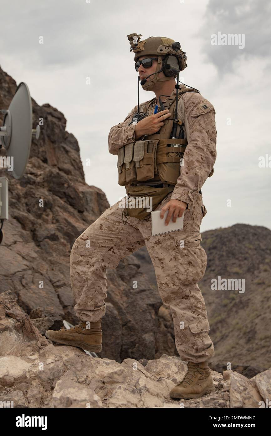 U.S. Marine Corps Capt. Walker Clark II, a field artillery officer with ...