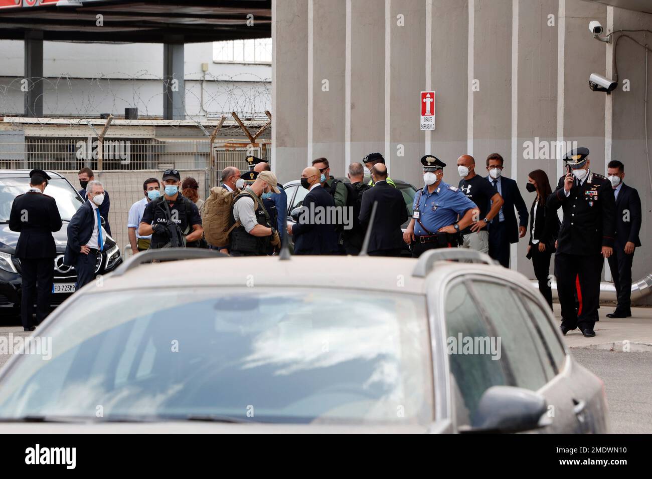 A group including Italian diplomats, civilians and Afghan collaborators ...