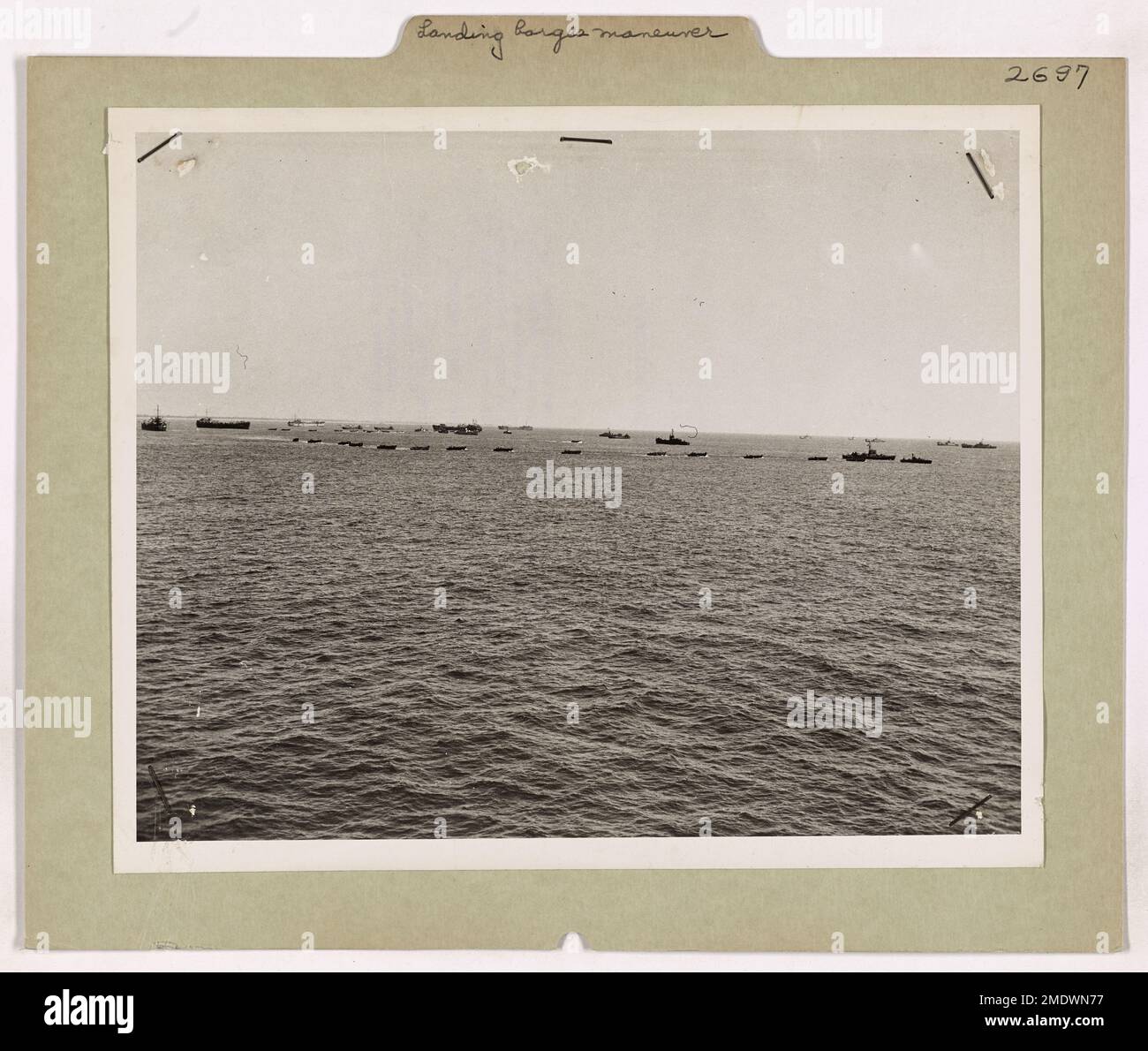 Landing Barges Maneuver for Smash into Southern France. A swarm of ...